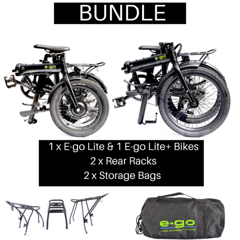 E-go Lite & Lite+ (PLUS) Folding Electric Bikes Bundle | Free Delivery ...